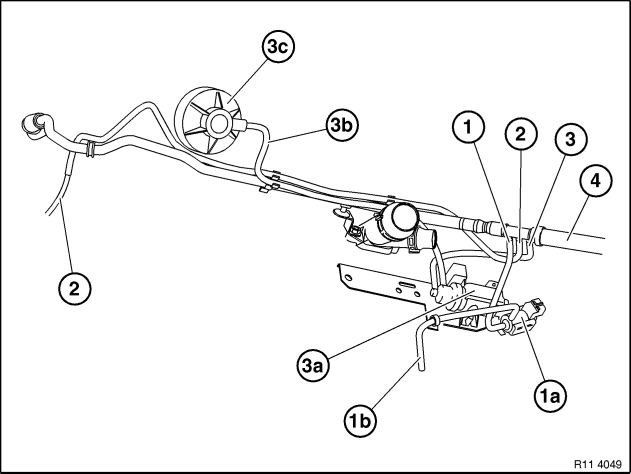 11 74 ... Layout of vacuum hoses (M57)