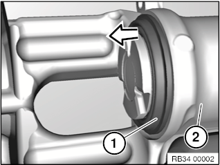 34 21 295 Replacing rear left or right dust boot on brake caliper
