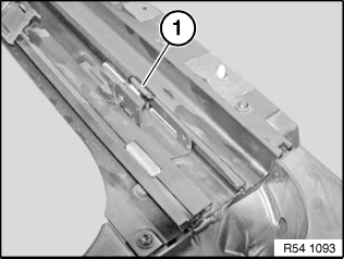 54 12 ... Removing and installing/renewing guide element pair for glass ...