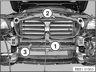 51 71 100 Replacing all cooling air routings for radiator